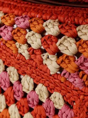 Loewe Paula's Ibiza-puzzle Edge Crochet Handbag - Multicolor