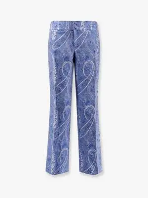 Etro Trousers With Iconic Print - Multicolor