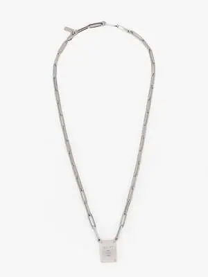Celine Brass Necklace - Silver