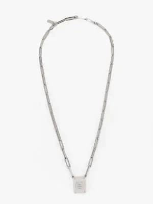 Celine Brass Necklace - Silver