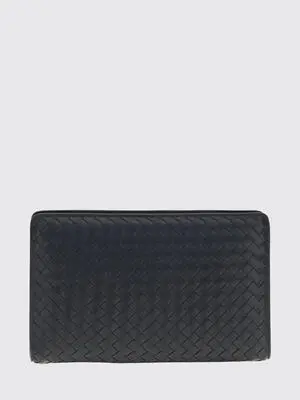 Bottega Veneta Intrecciato Leather Clutch - Blue