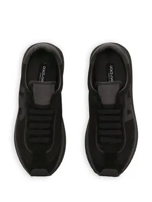 Dolce & Gabbana Suede And Mesh Dg Cushion Sneakers