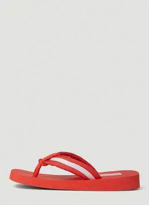 Kenzo Logo Patch Flip Flops
