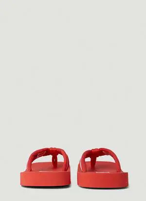 Kenzo Logo Patch Flip Flops