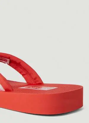 Kenzo Logo Patch Flip Flops
