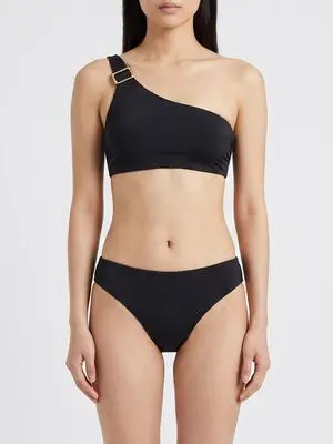 Max Mara One-shoulder Asymmetrical Polyamide Bikini Top - Black