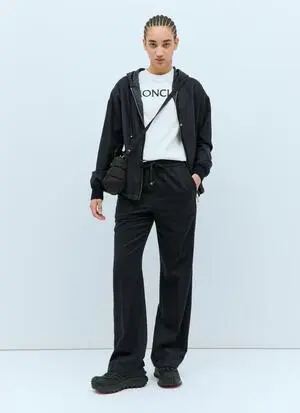 Moncler Wool-blend Drawstring Trackpants - Blue