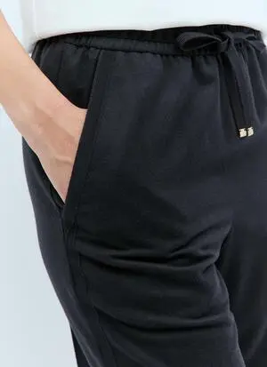 Moncler Wool-blend Drawstring Trackpants - Blue