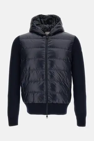Moncler Padded Hood Cardigan Jacket - Multicolor