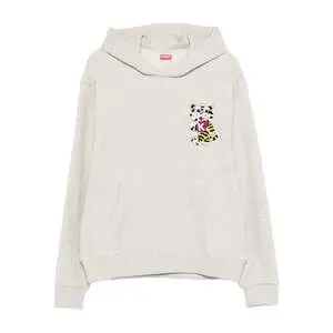 Kenzo Tiger Motif Hoodie - Gray