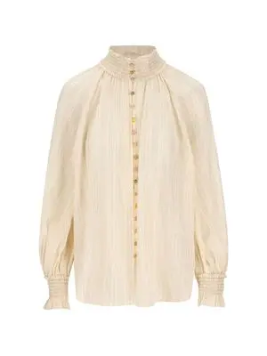 Zimmermann Aster Cotton And Silk Blouse - Multicolor
