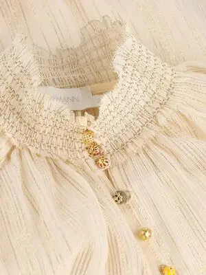 Zimmermann Aster Cotton And Silk Blouse - Multicolor