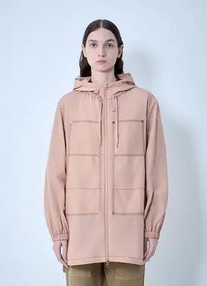 Moncler Hooded Zip Jacket - Pink