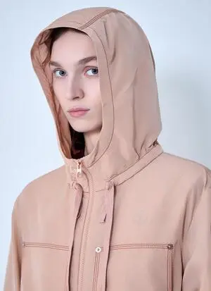 Moncler Hooded Zip Jacket - Pink