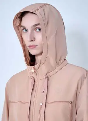 Moncler Hooded Zip Jacket - Pink
