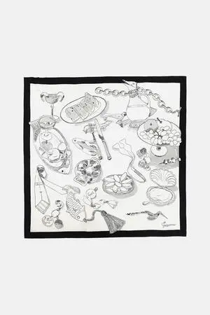 Jacquemus Silk Scarf Le Grand Foulard Cocktail - Multicolor