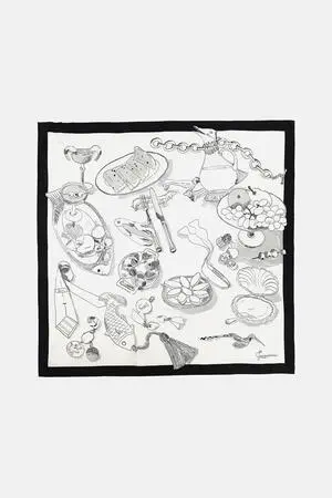 Jacquemus Silk Scarf Le Grand Foulard Cocktail - Multicolor