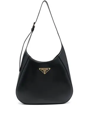 Prada Leather Shoulder Bag - Black