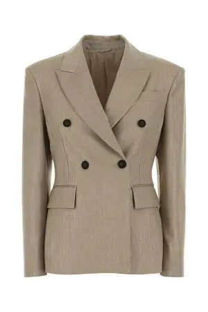 Brunello Cucinelli Cappuccino Twill Blazer - Brown
