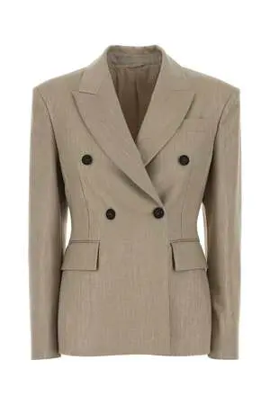 Brunello Cucinelli Cappuccino Twill Blazer - Brown