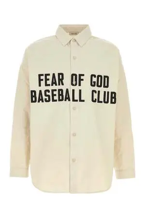 Fear Of God Sand Poplin Oversize Shirt - Brown
