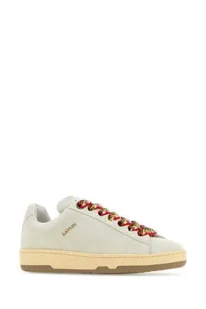 LANVIN Chalk Suede Lite Curb Sneakers