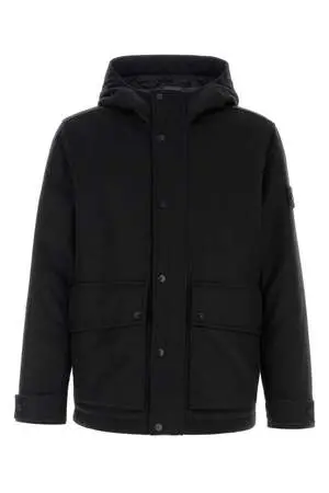Stone Island Wool Blend Jacket - Black