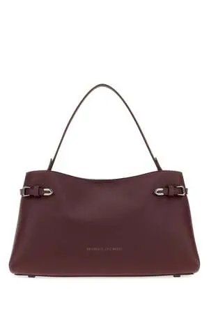 Brunello Cucinelli Grape Leather Handbag - Purple