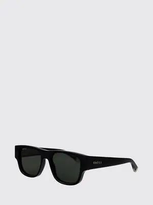 Gucci Square-frame Sunglasses In Recycled Acetate With Contrast Logo - Gray