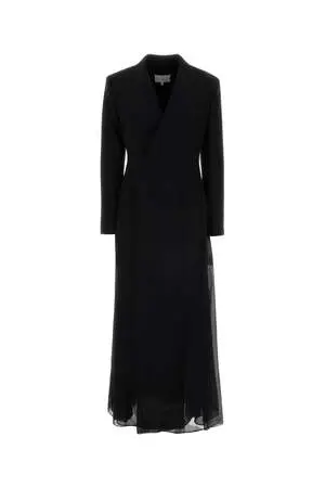 MAISON MARGIELA Crepe And Twill Blazer Dress - Black