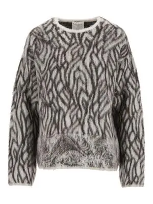 FORTE_FORTE Heron Plumes T-shirt - Gray