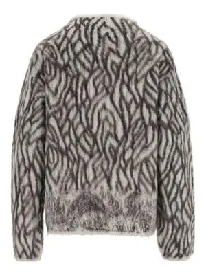 FORTE_FORTE Heron Plumes Alpaca & Mohair Blend Sweater - Gray