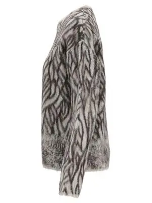 FORTE_FORTE Heron Plumes Alpaca & Mohair Blend Sweater - Gray