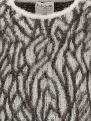FORTE_FORTE Heron Plumes Alpaca & Mohair Blend Sweater - Gray