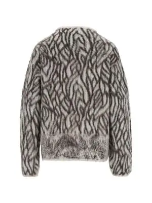 FORTE_FORTE Heron Plumes Alpaca & Mohair Blend Sweater - Gray