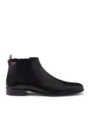 Prada Leather Ankle Boots