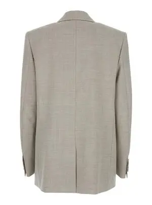 Saint Laurent Wool Double-breasted Jacket - Multicolor