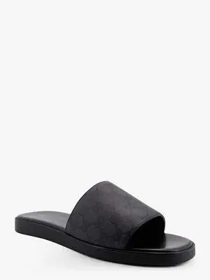 Gucci Denim Sandals With Gg Motif - Multicolor