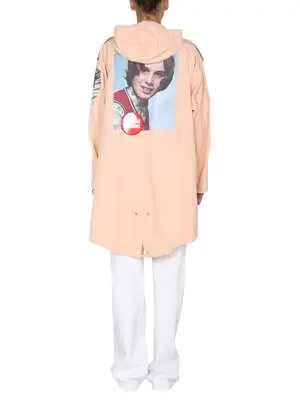 Raf Simons Parka With Logo Patch