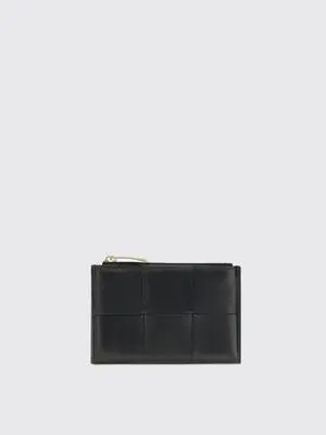 Bottega Veneta Intrecciato Nappa Leather Card Holder - Black