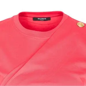Balmain 3 Buttons Draped T-shirt