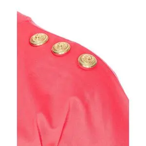Balmain Draped Short-sleeve T-shirt - Pink