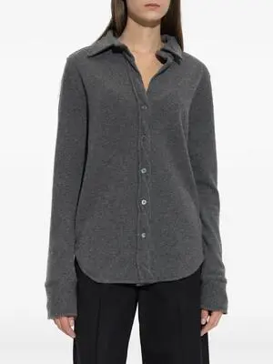 MAISON MARGIELA Virgin Wool Button-up Polo Shirt