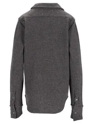 MAISON MARGIELA Virgin Wool Button-up Polo Shirt