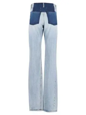 MAISON MARGIELA Two-tone Denim Trousers - Blue
