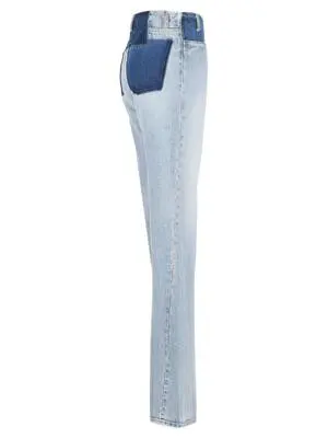 MAISON MARGIELA Two-tone Denim Trousers - Blue