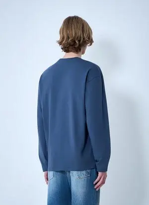 JIL SANDER Ribbed Crewneck Long Sleeve Top