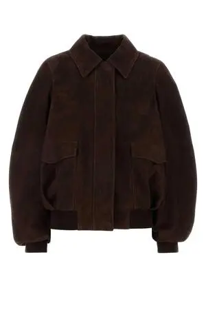 Loewe Chocolate Suede Jacket - Brown
