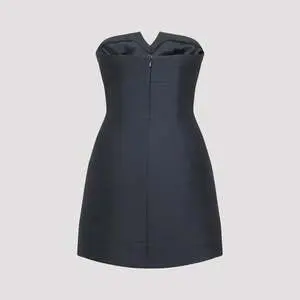 Alberta Ferretti Tailoring Off Shoulder Dress - Gray