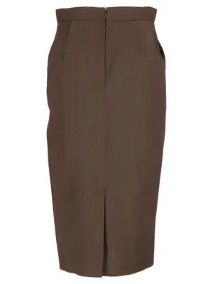 Max Mara Wool Gabardine Pencil Skirt